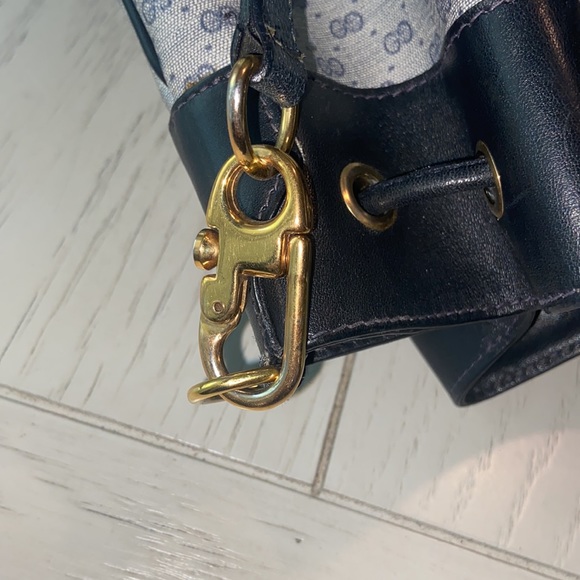 Gucci | Bags | Vintage Gucci Navy Blue Drawstring Hobo Shoulder Bag ...